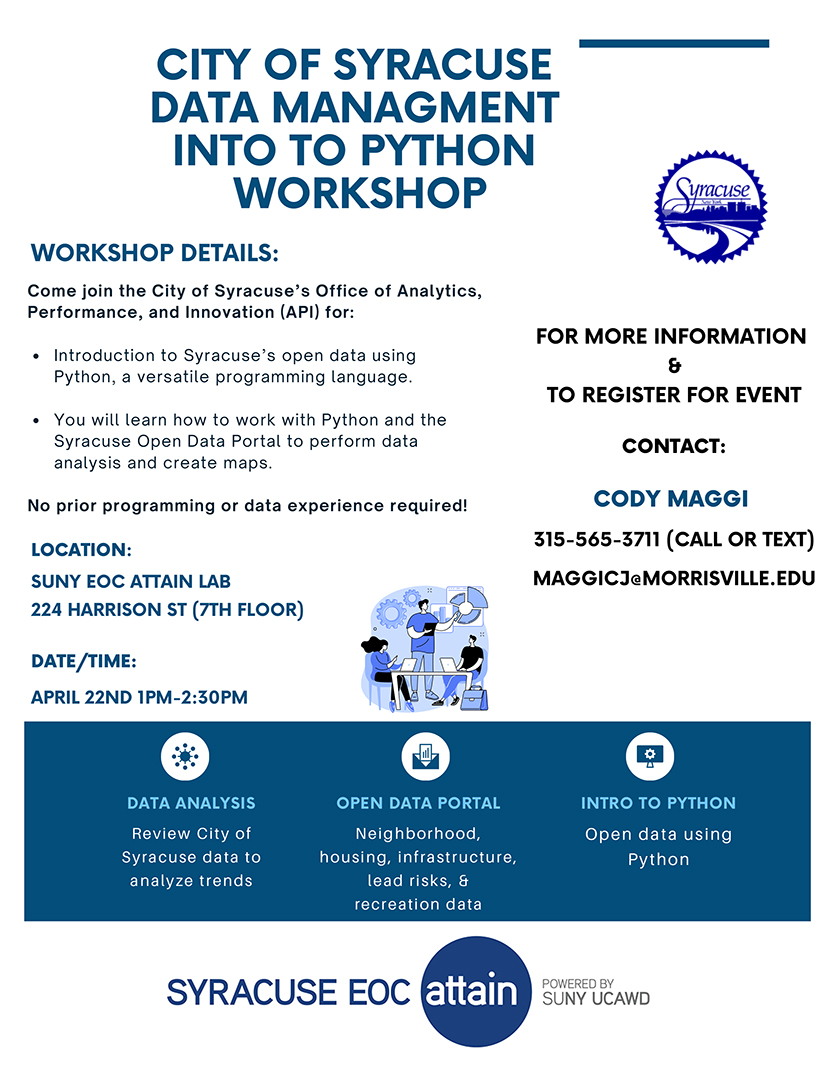 Syracuse EOC ATTAIN Lab – Advanced Technology Training And Information Networking